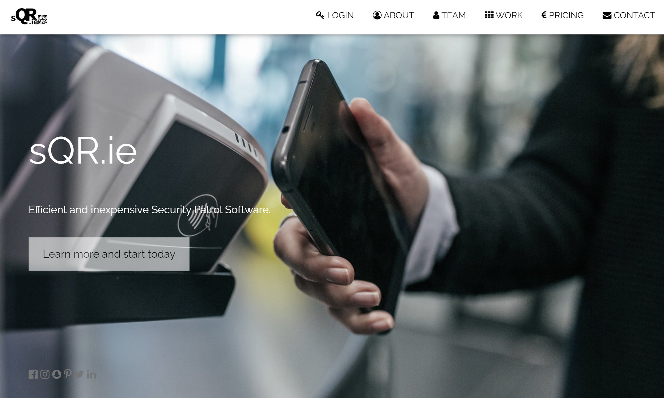 sQR.ie Security Patrol Software Simplified....